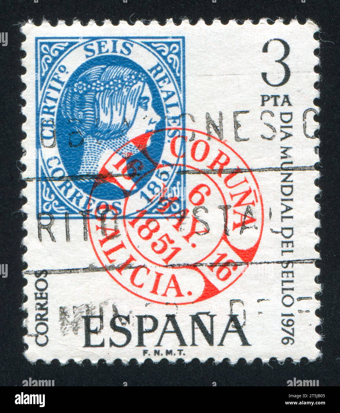 SPAIN - CIRCA 1976: stamp printed by Spain, shows Isabella, circa 1976 ...