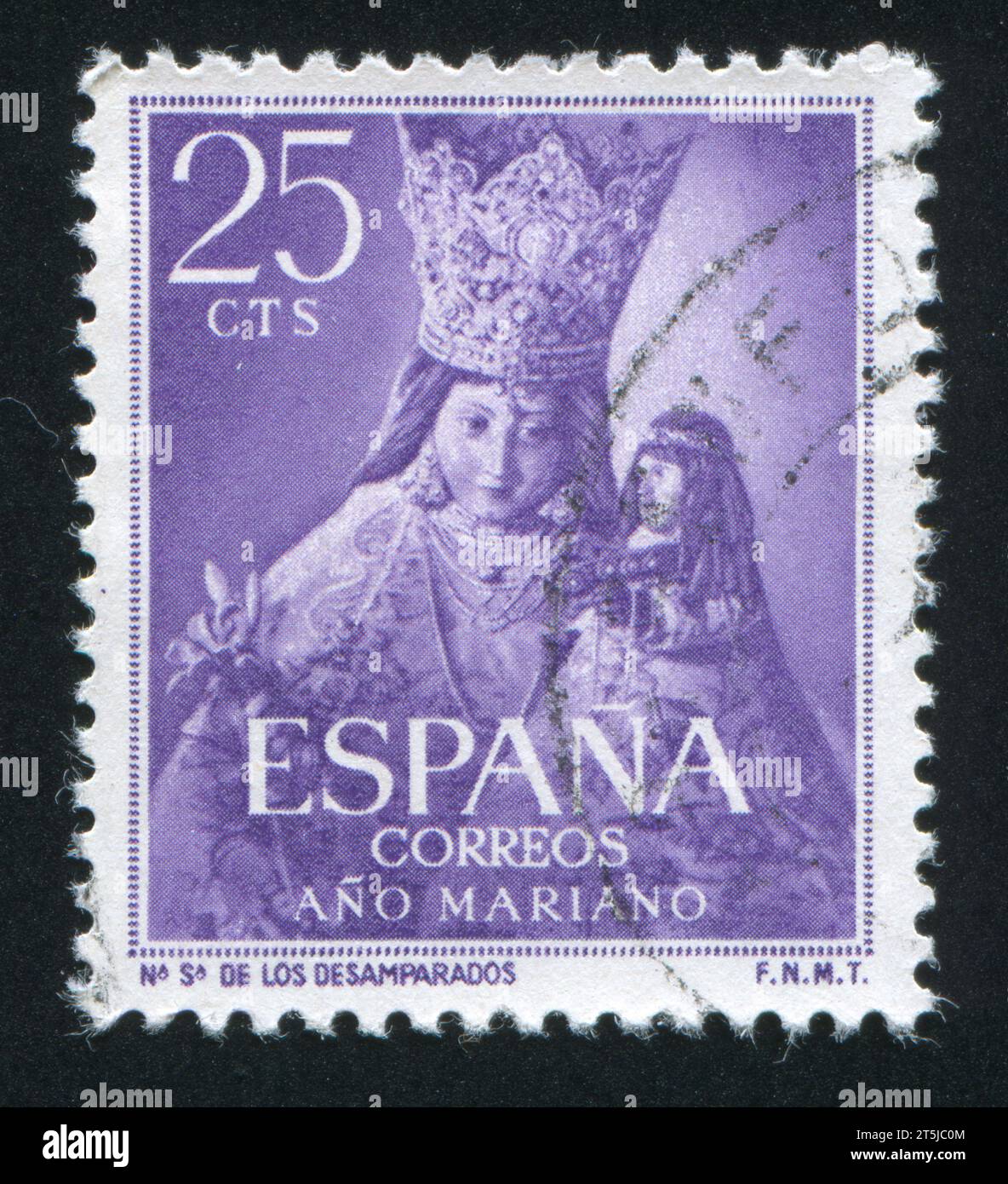 SPAIN - CIRCA 1954: stamp printed by Spain, shows Maria, circa 1954 ...