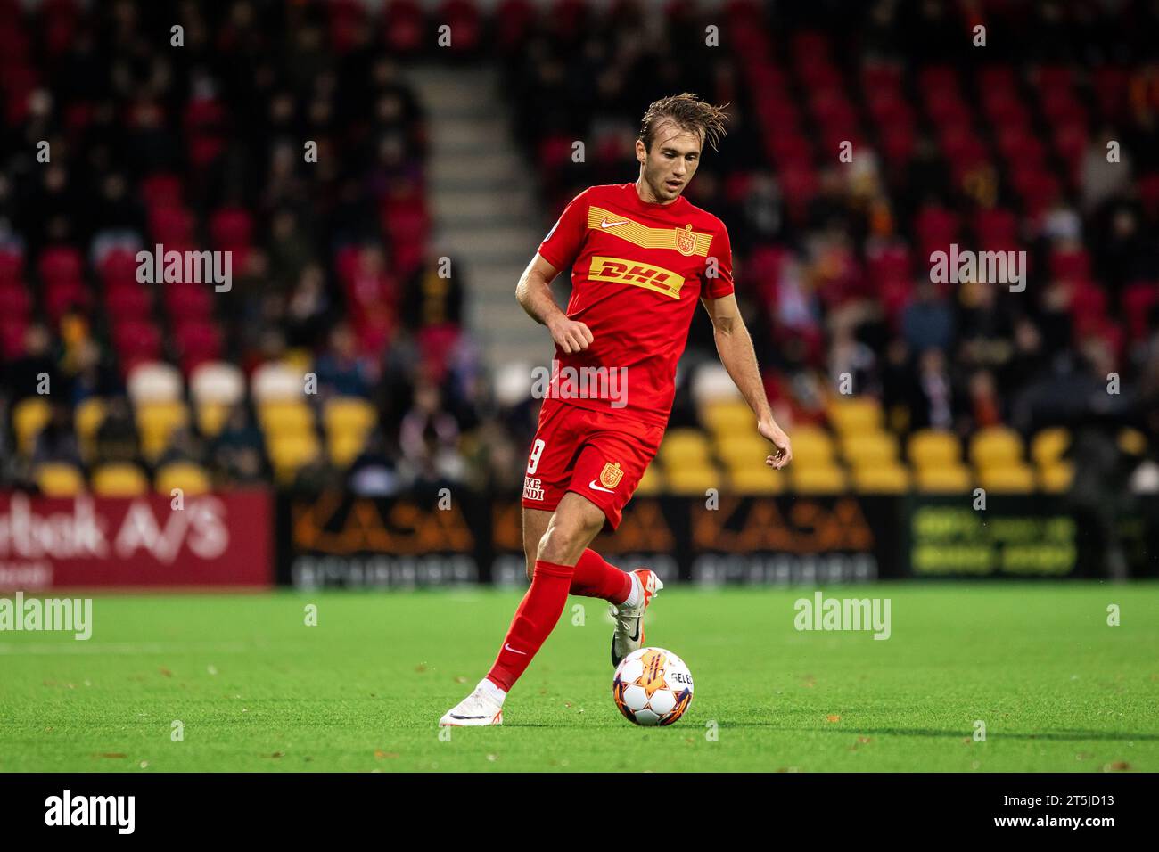 Farum, Denmark. 05th Nov, 2023. Benjamin Nygren (9) of FC Nordsjaelland ...