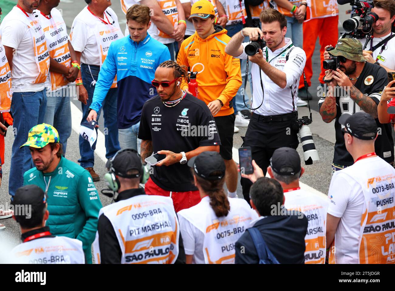 Sao Paulo, Brazil. 05th Nov, 2023. Lewis Hamilton (GBR) Mercedes AMG F1 ...
