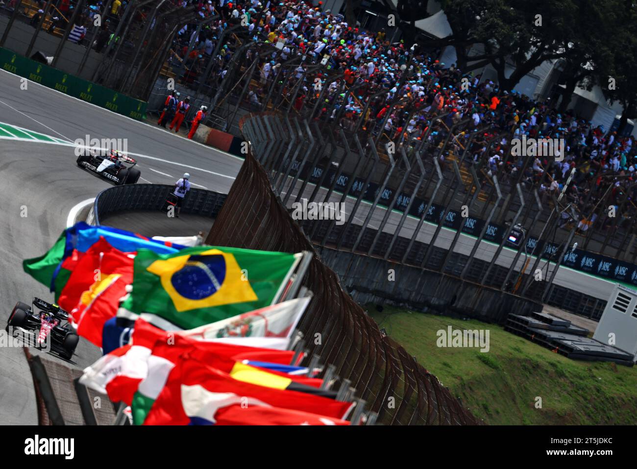 Sao Paulo, Brazil. 05th Nov, 2023. Zhou Guanyu (CHN) Alfa Romeo F1 Team ...