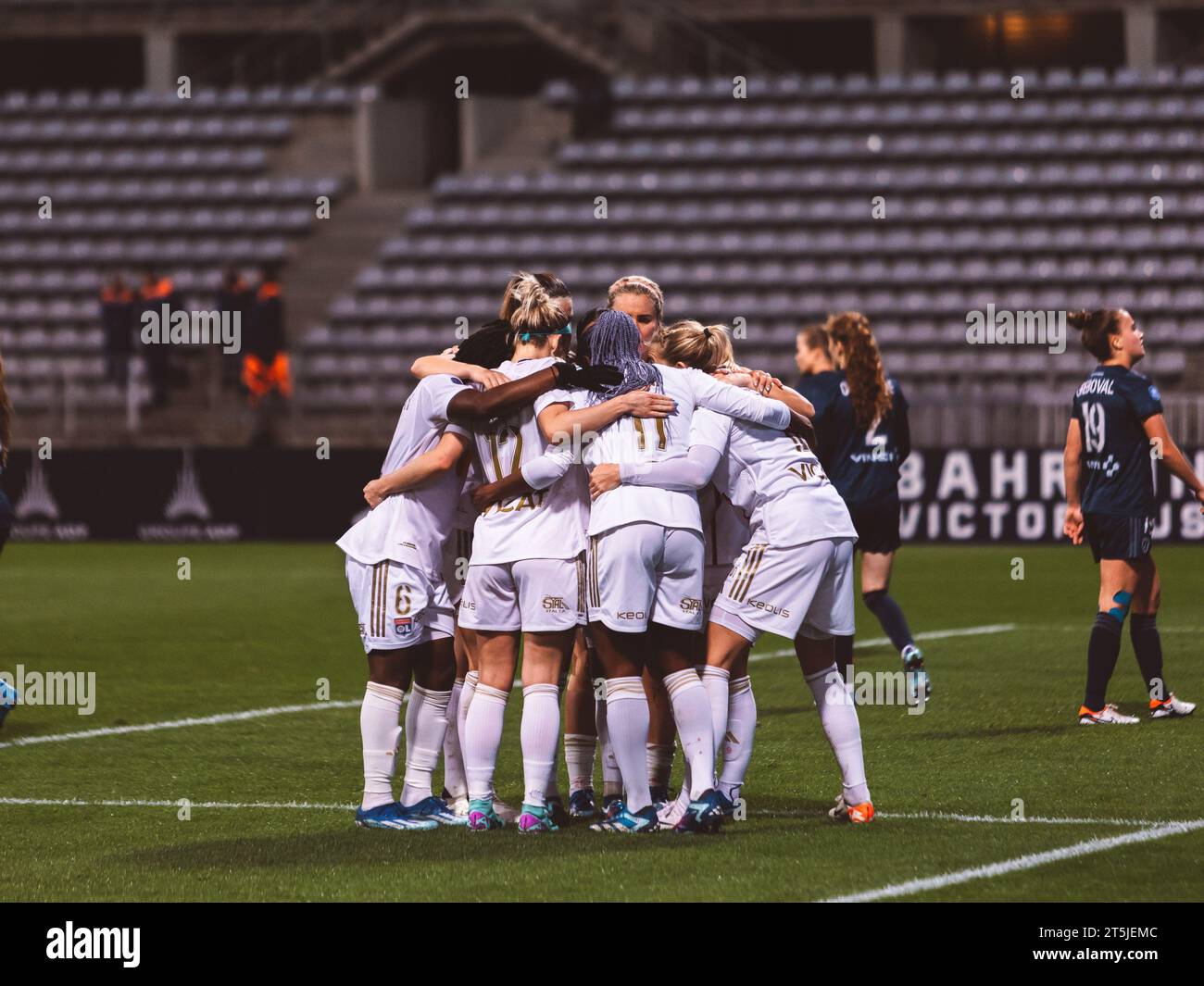 Lyon, France. 05th Nov, 2023. Kadidiatou Diani (11) and Ada Hegerberg ...