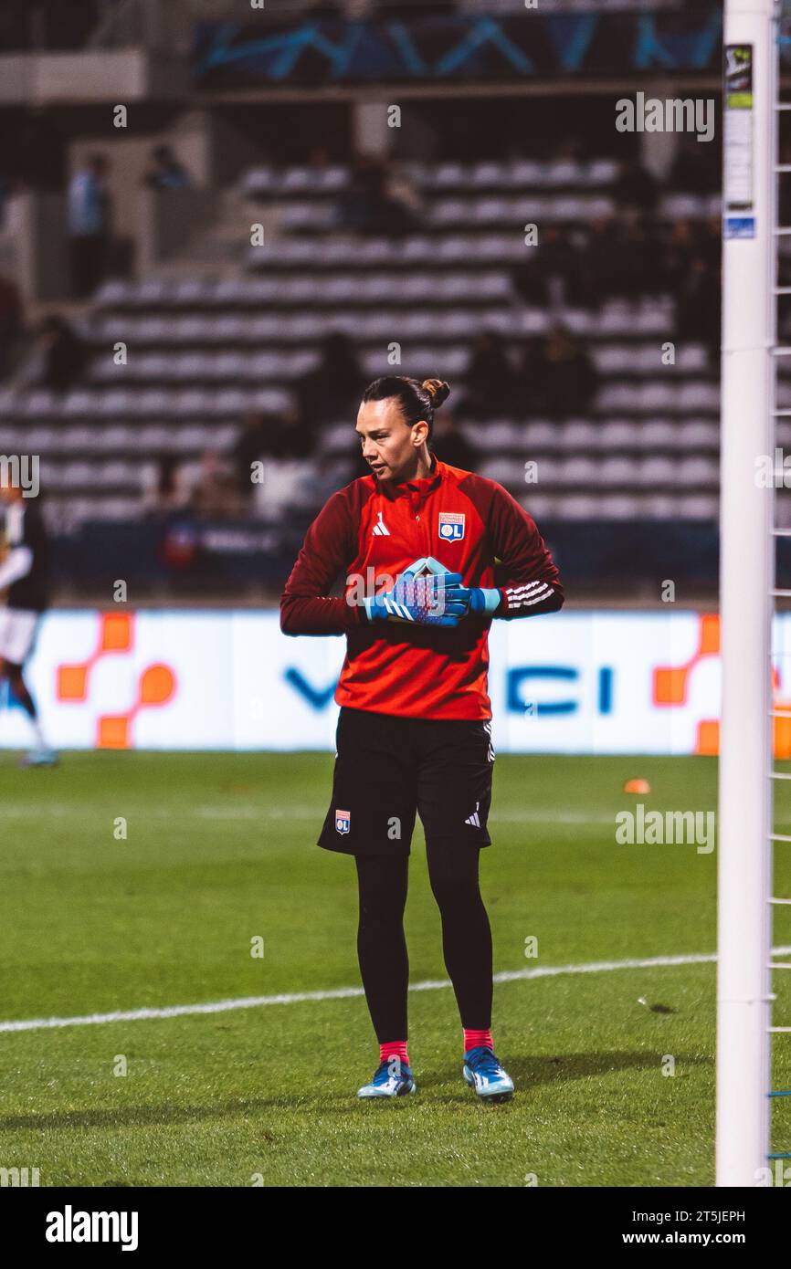 Lyon, France. 05th Nov, 2023. Christiane Endler (1) from OL in action ...
