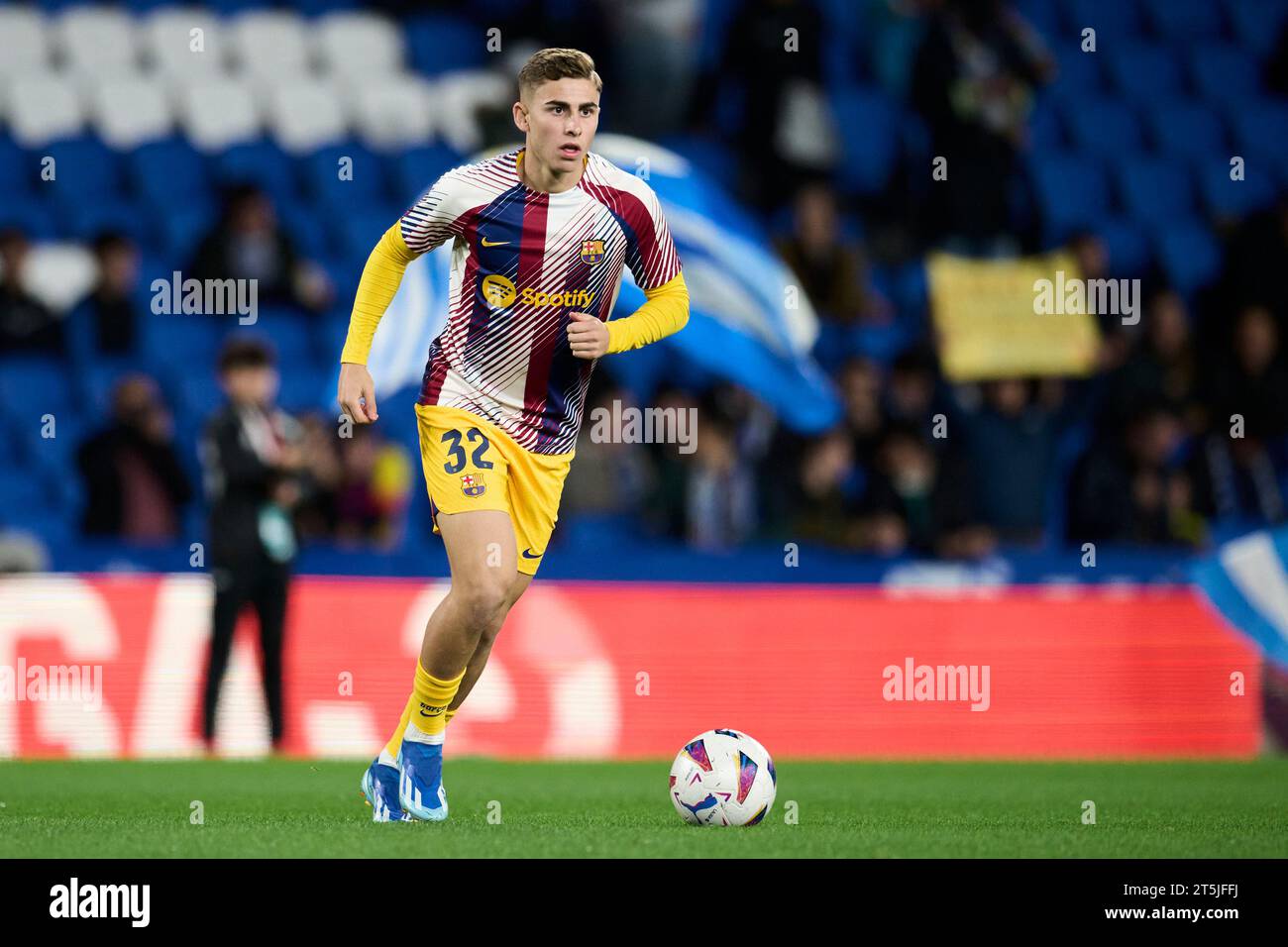 Fermin Lopez of FC Barcelona in action during the LaLiga EA Sports ...