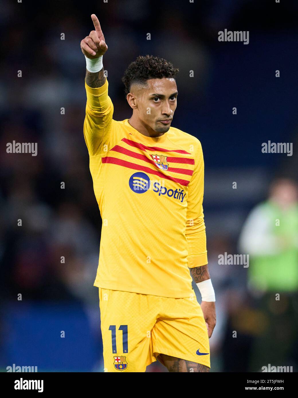 Raphael Dias Belloli 'Raphinha' of FC Barcelona looks on during the ...