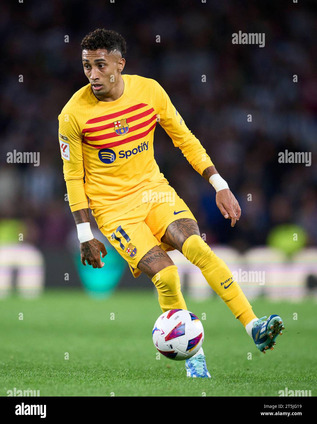 Raphael Dias Belloli 'Raphinha' of FC Barcelona in action during the ...