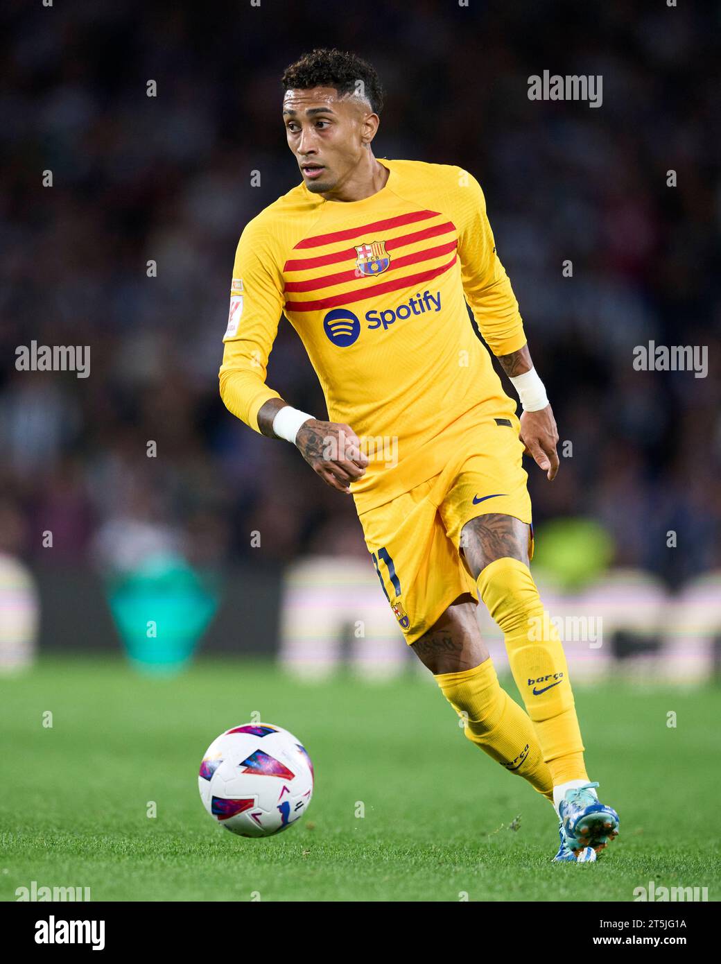 Raphael Dias Belloli 'Raphinha' of FC Barcelona in action during the ...