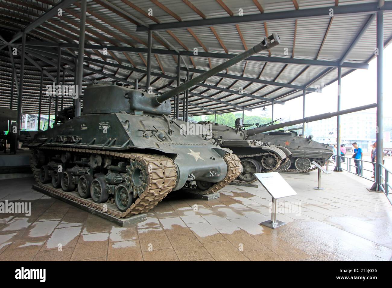 BEIJING - MAY 24: American M4A1 type "Sherman" medium tank, in the ...