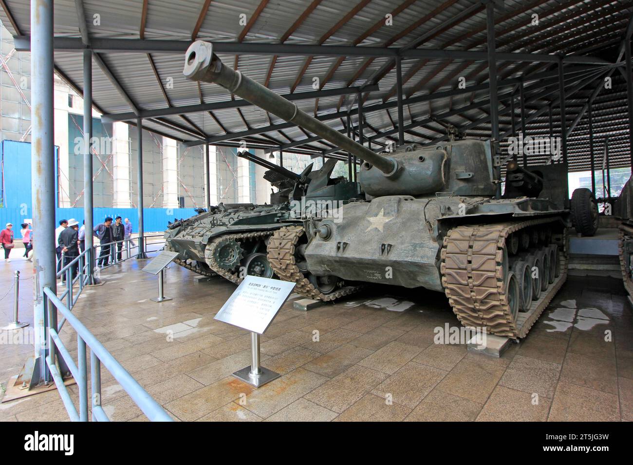 BEIJING - MAY 24: American M26 "Pershing heavy tanks, in the Chinese ...