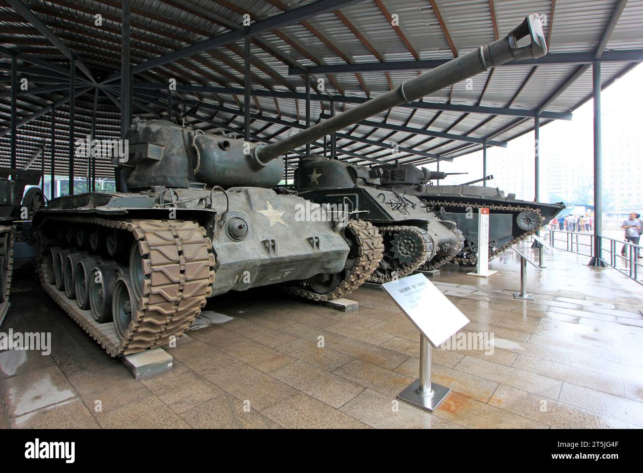BEIJING - MAY 24: American M26 "Pershing heavy tanks, in the Chinese ...