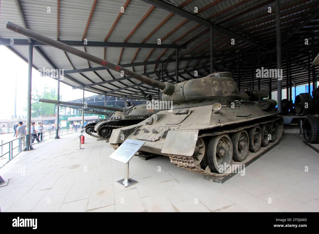 BEIJING - MAY 24: Soviet union made T - 3485 medium tank, in the ...