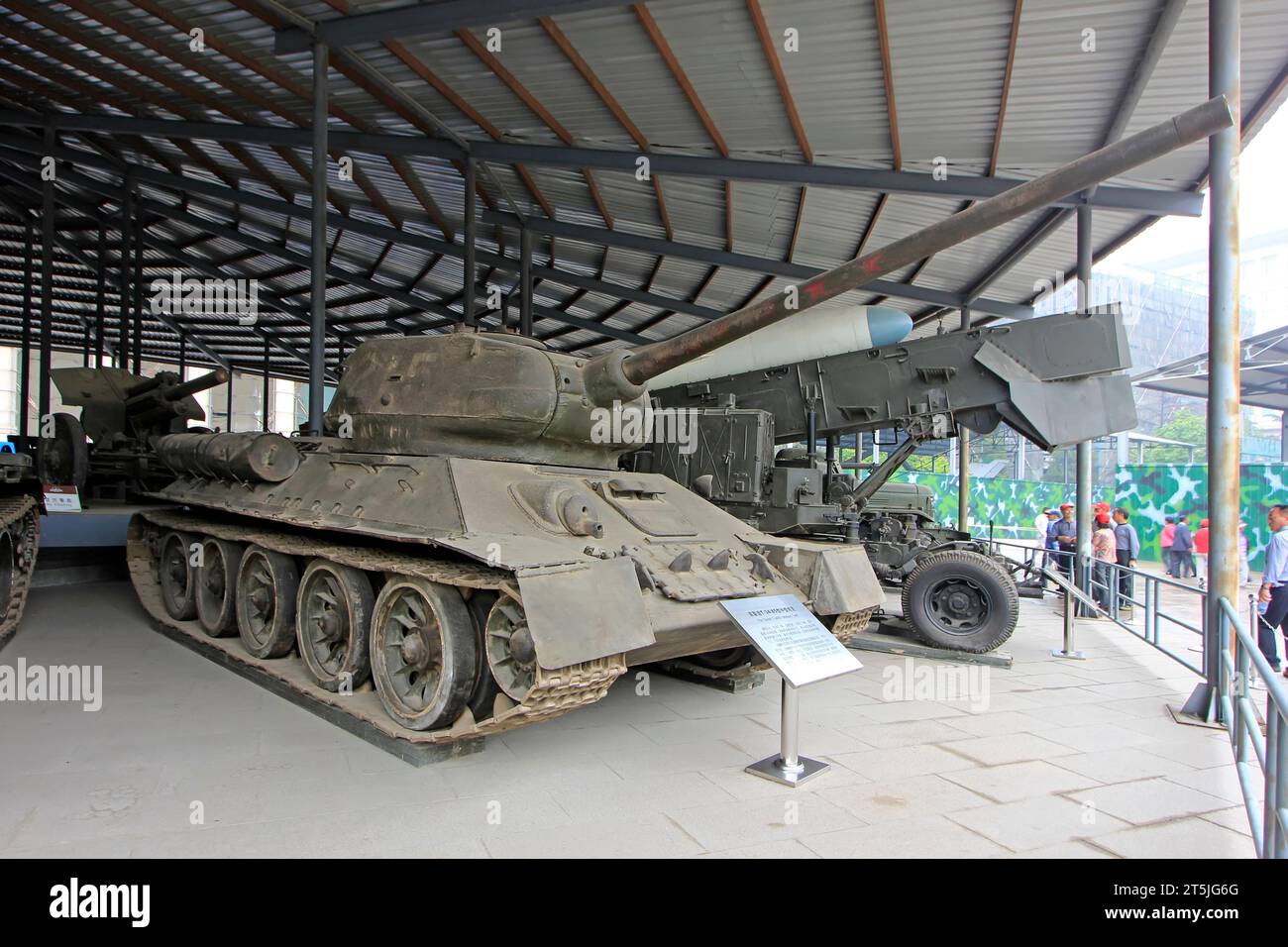 BEIJING - MAY 24: Soviet union made T - 3485 medium tank, in the ...