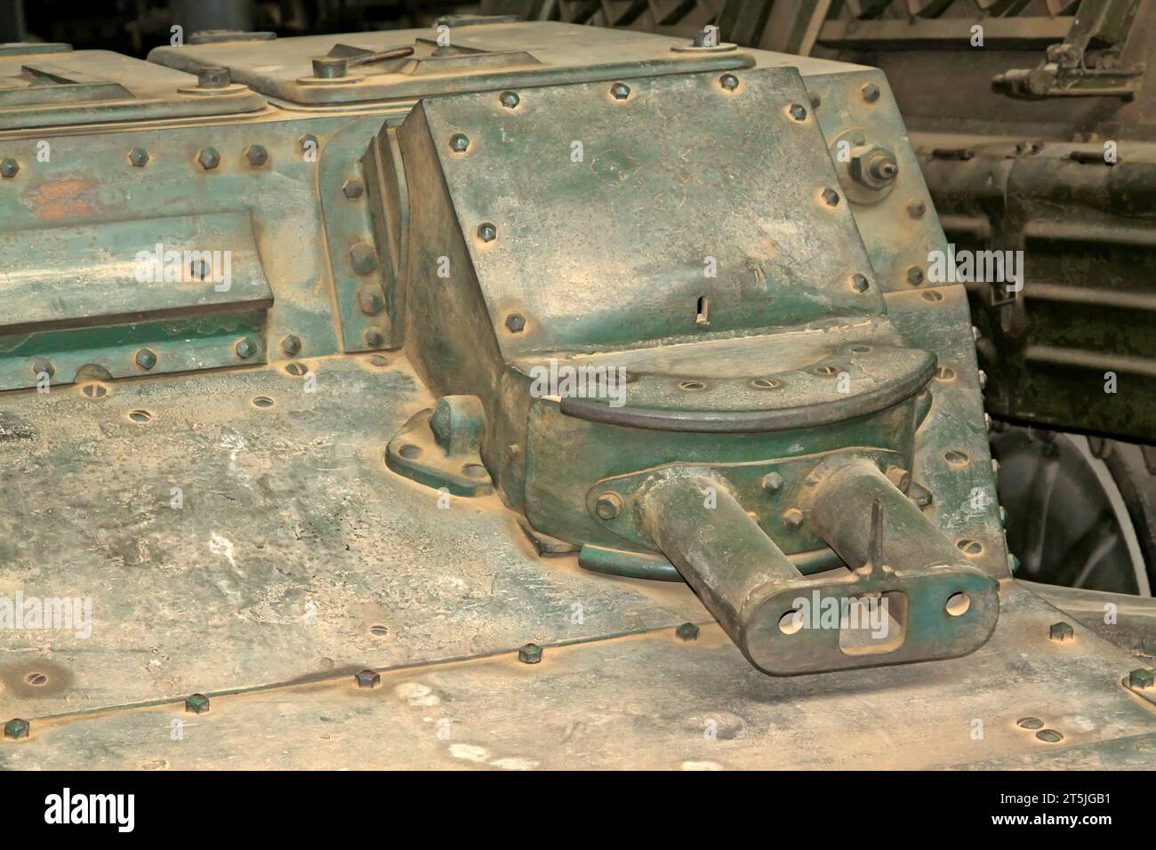 tanks gun turret, closeup of photo Stock Photo - Alamy
