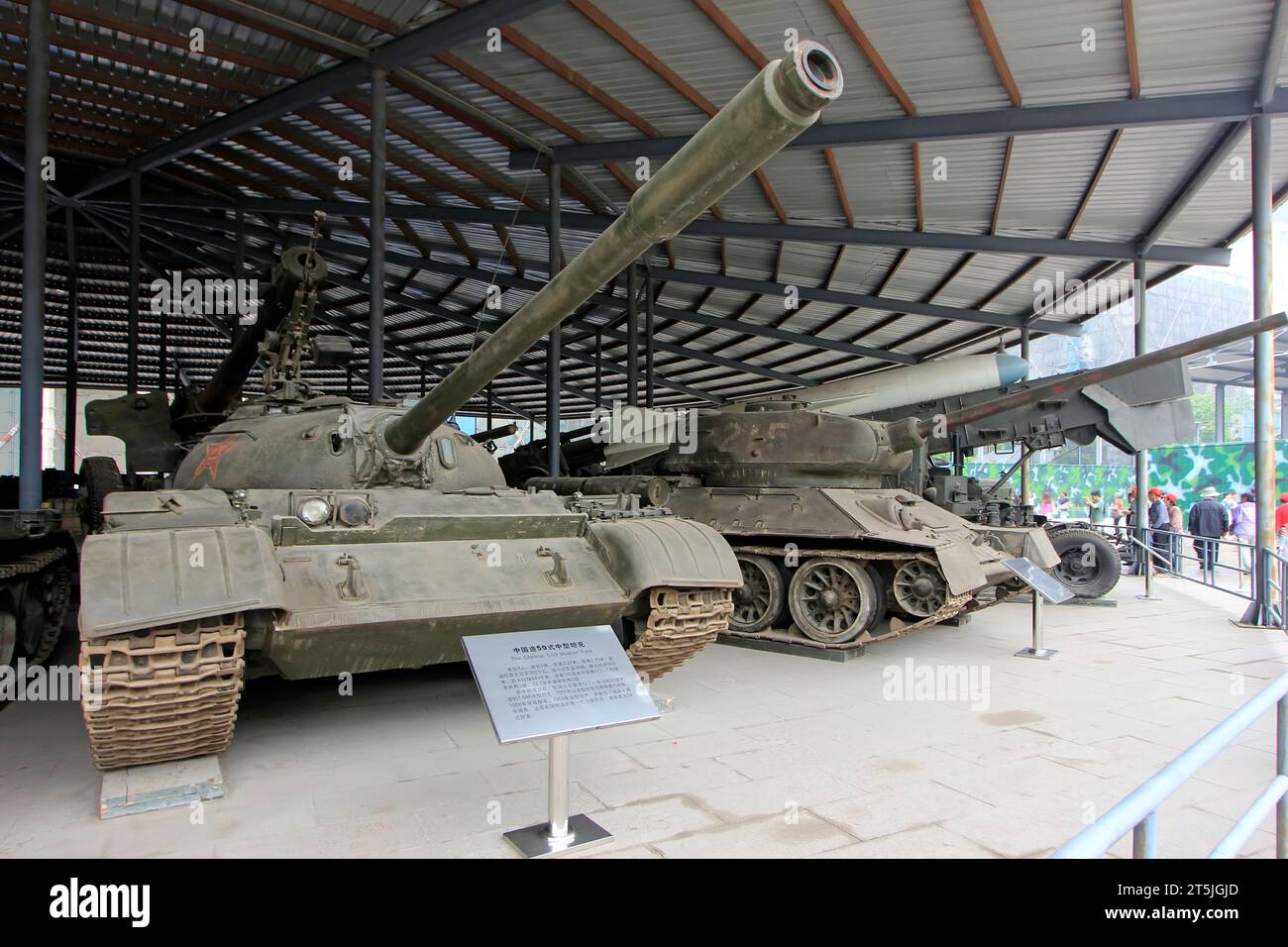 BEIJING - MAY 24: China made 59 type medium tank, in the Chinese ...