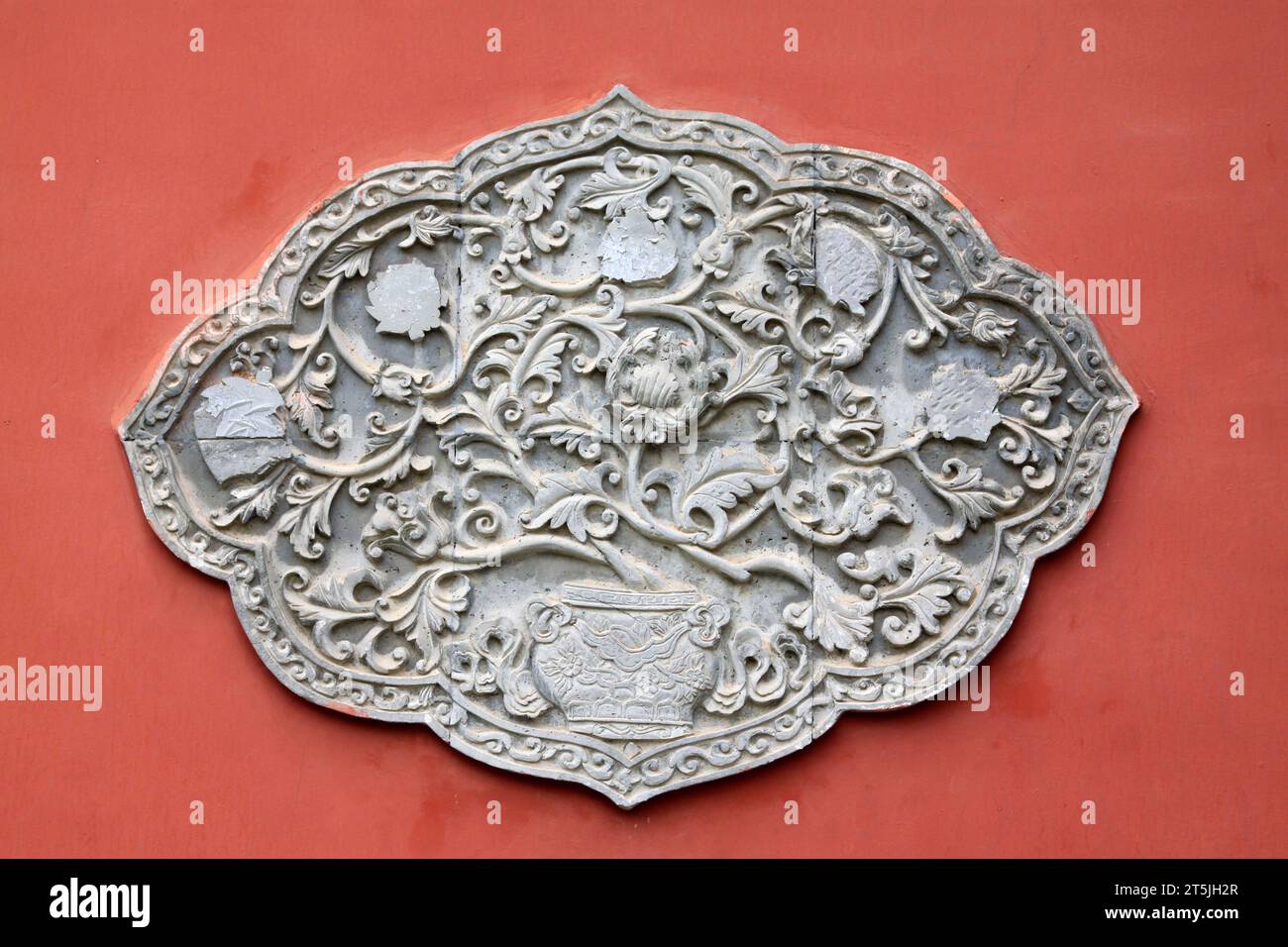 Chinese ancient temple walls of carve patterns, closeup of photo Stock ...