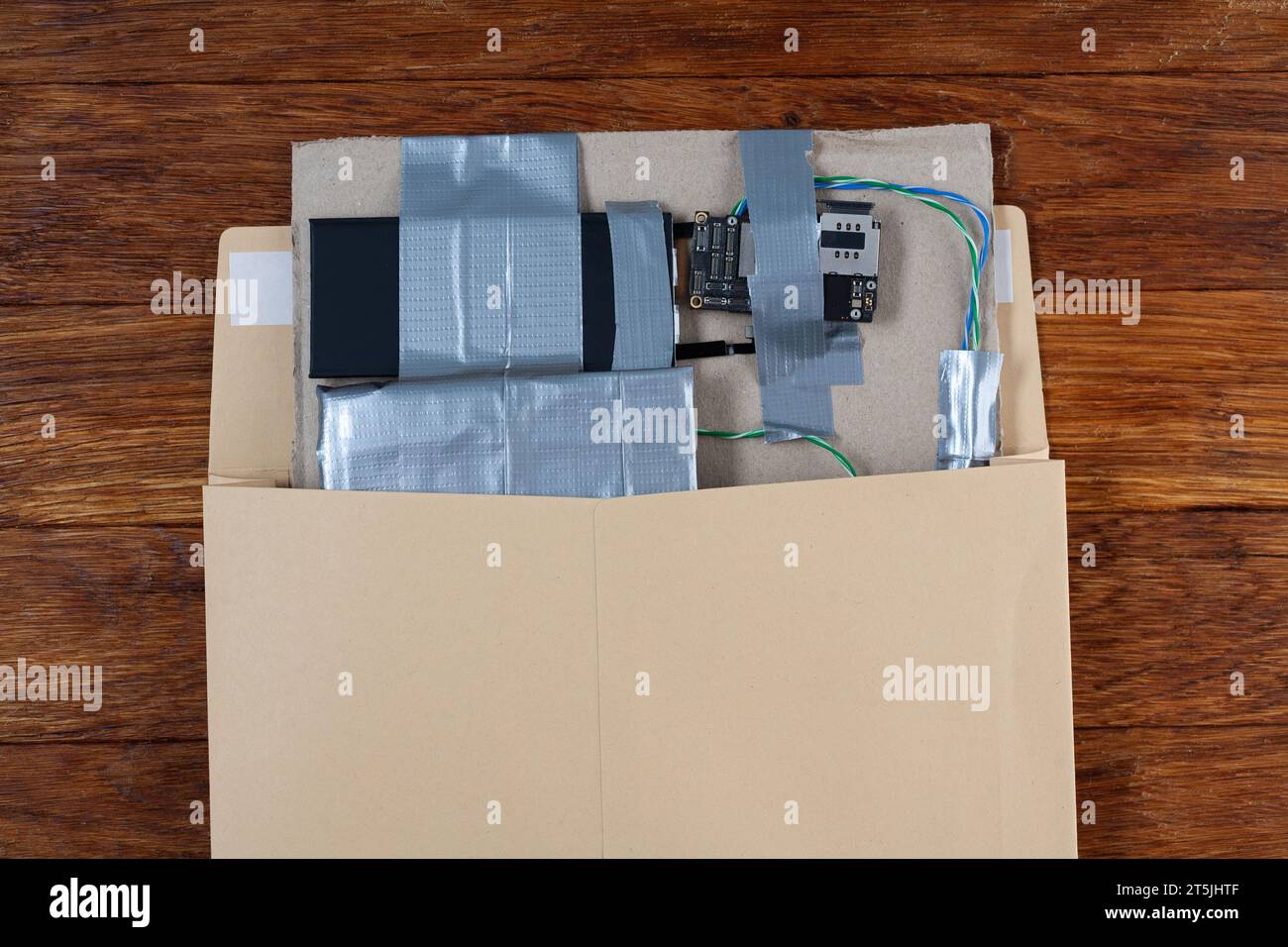 Mail bomb IED - Improvised Explosive Device with composition C-4 ...