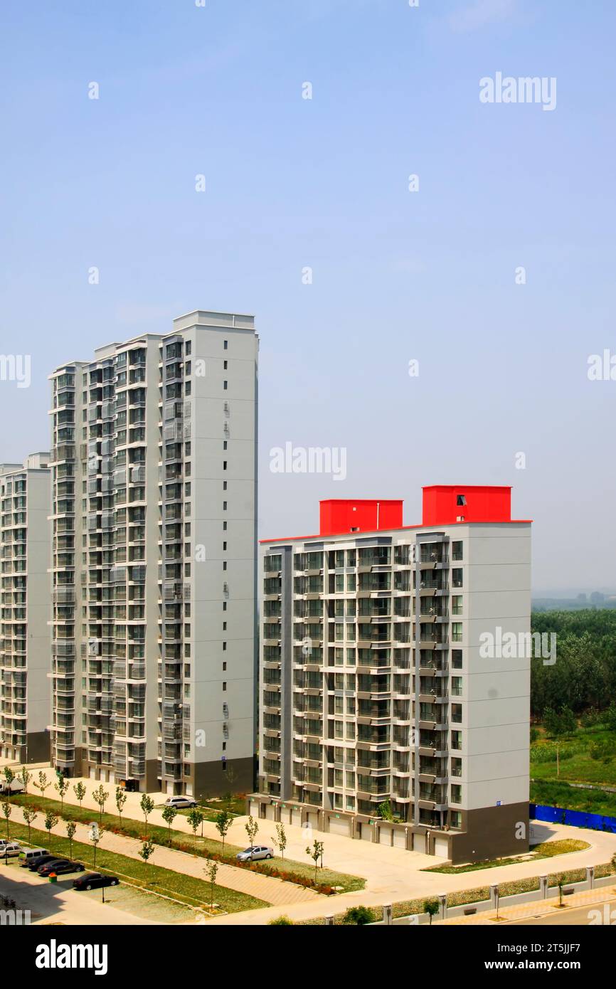 High-rise residential buildings, closeup of photo Stock Photo - Alamy