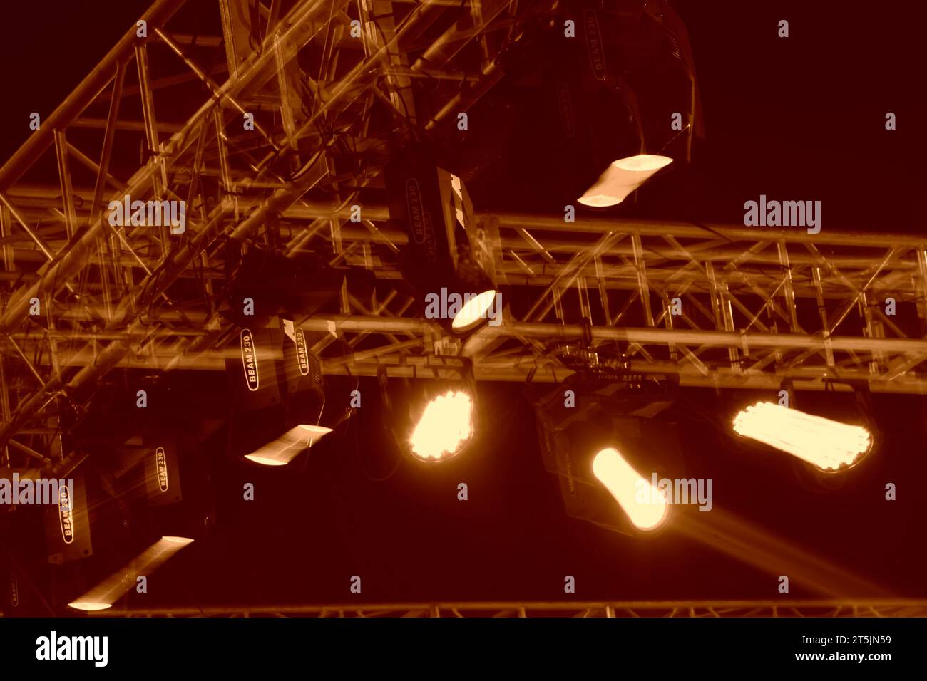 stage lighting effect in the dark Stock Photo - Alamy