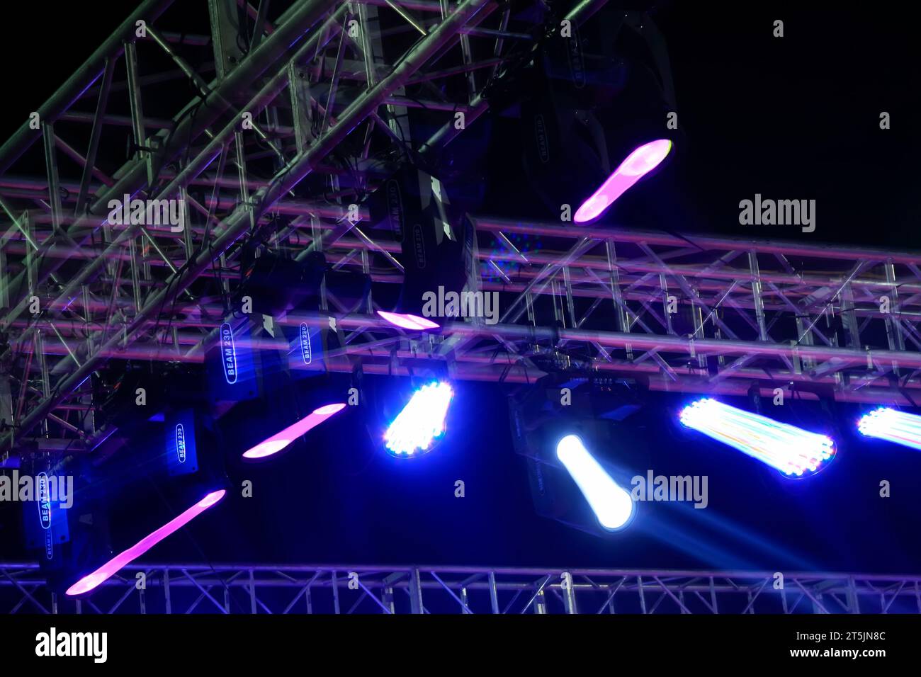 stage lighting effect in the dark Stock Photo - Alamy