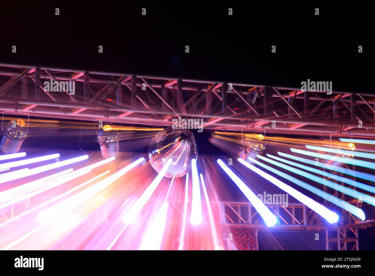 stage lighting effect in the dark Stock Photo - Alamy