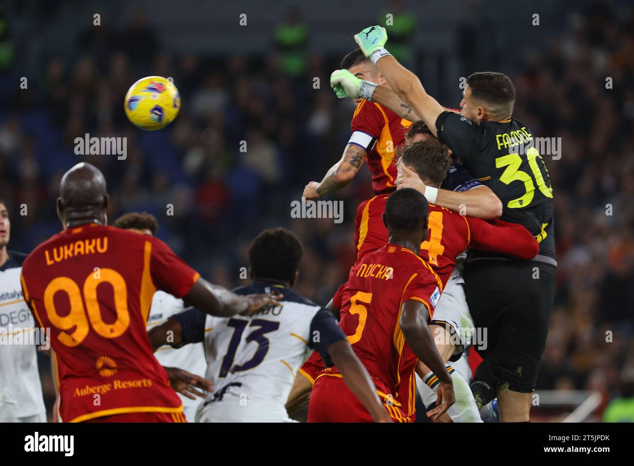 Rome, Italy. 05th Nov, 2023. Rome, Italy 06.11.2023: Falcone of Lecce ...