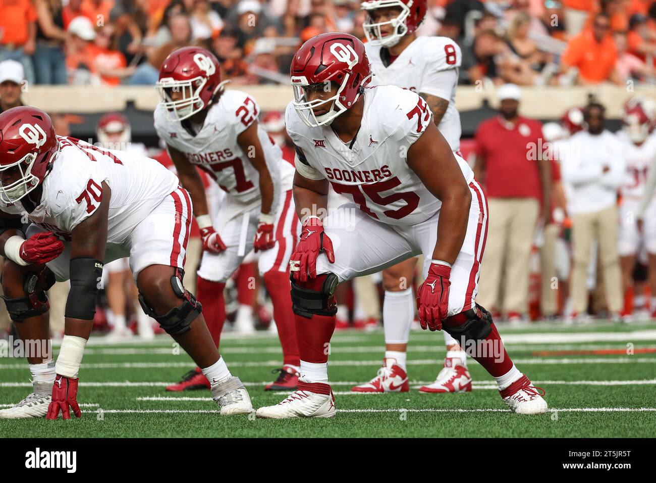 Stillwater, OK, USA. 04th Nov, 2023. University of Oklahoma offensive ...