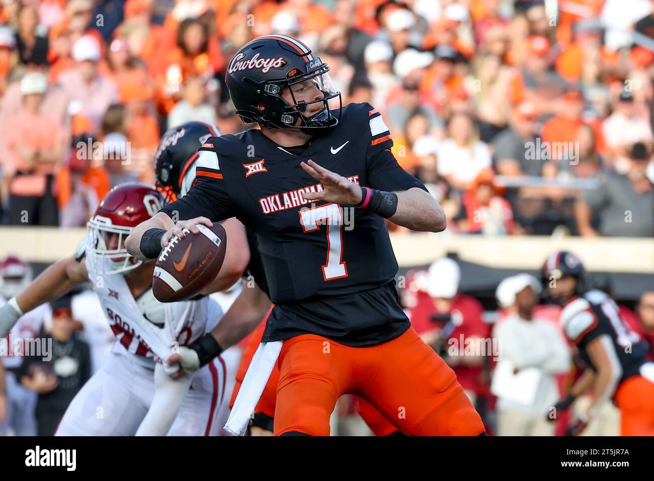 Stillwater, OK, USA. 04th Nov, 2023. Oklahoma State Cowboys quarterback ...