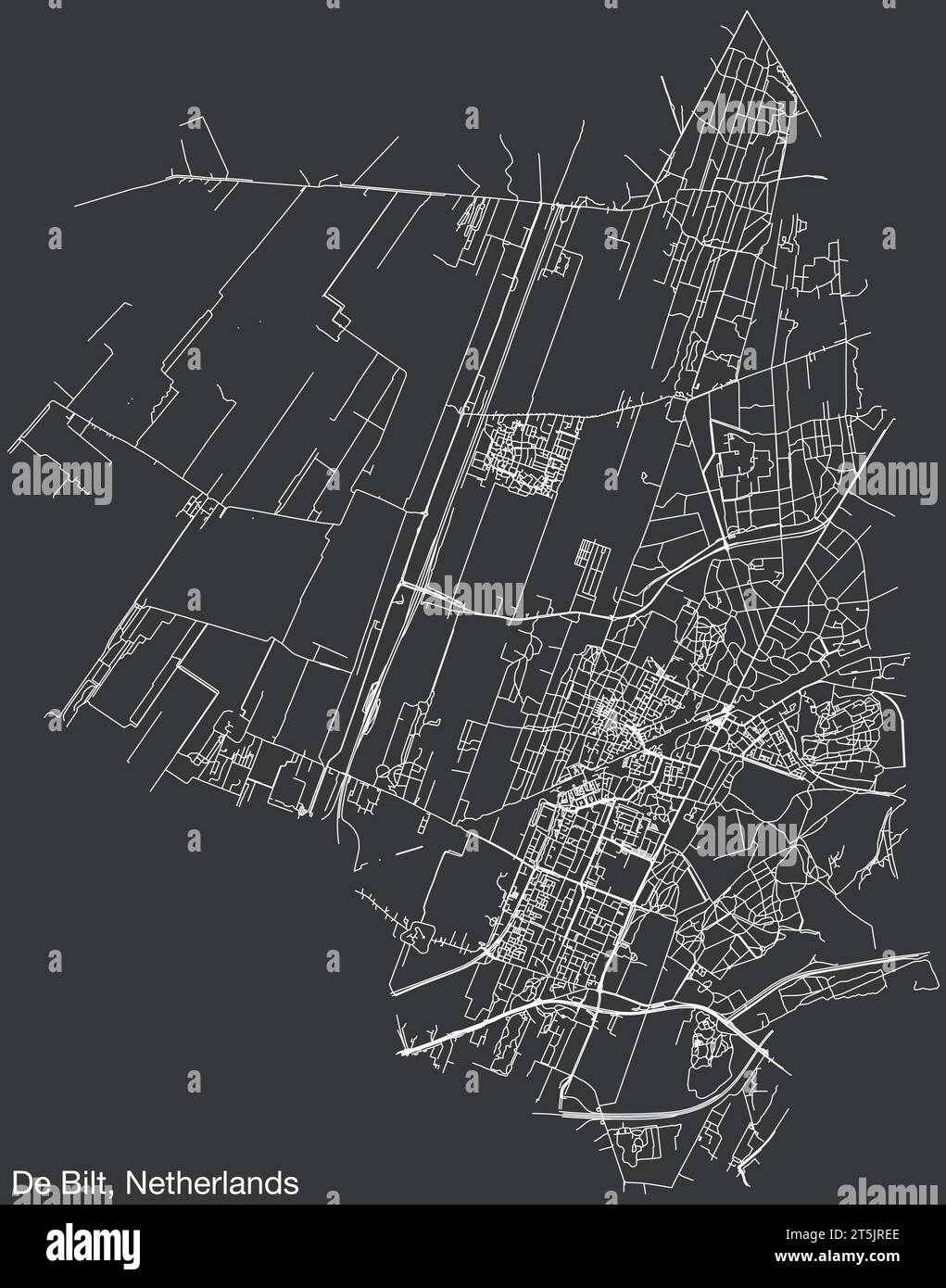 Street roads map of DE BILT, NETHERLANDS Stock Vector Image & Art - Alamy
