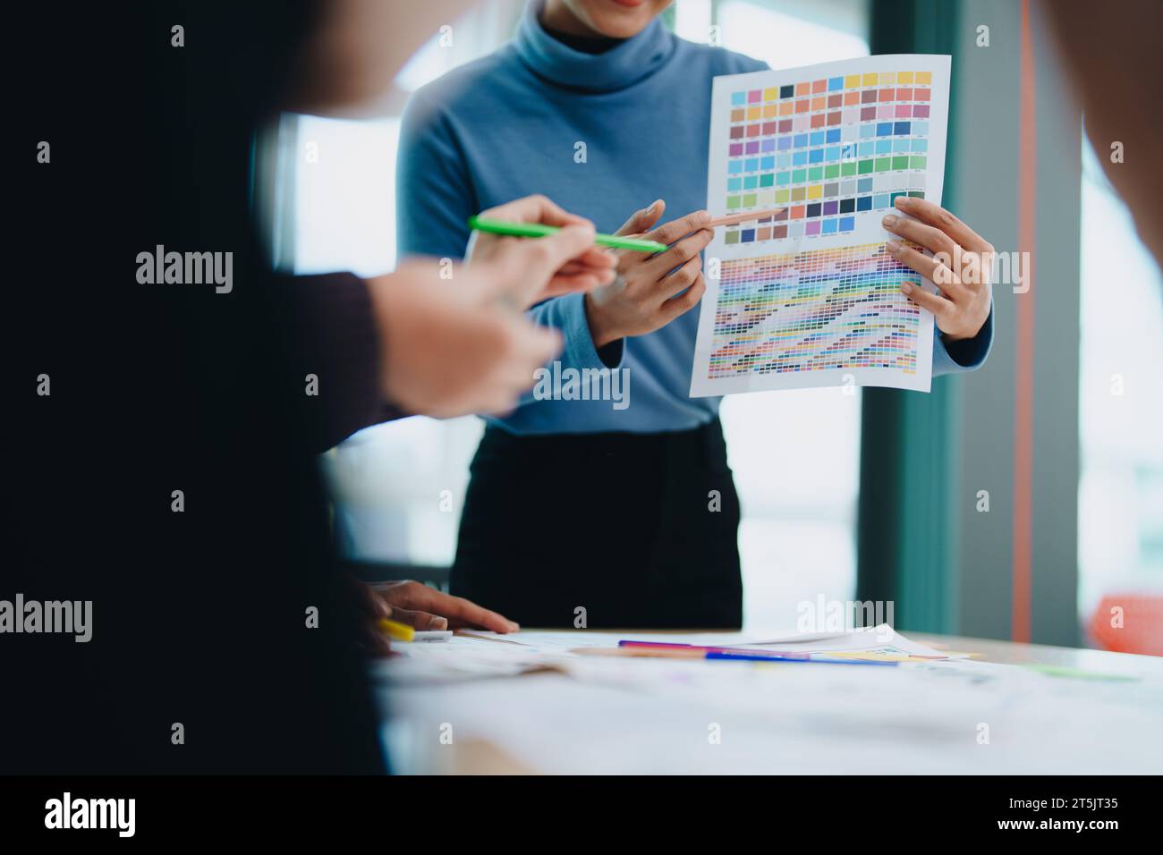 Team of Creative Web, Graphic Designer planning, drawing website ux ui ...