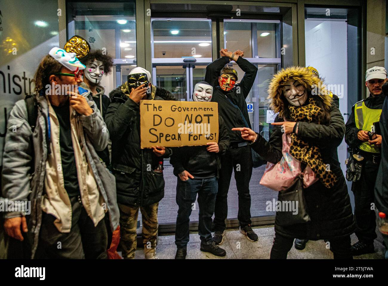 London, United Kingdom - November 5th 2023: Annual Million Mask March ...