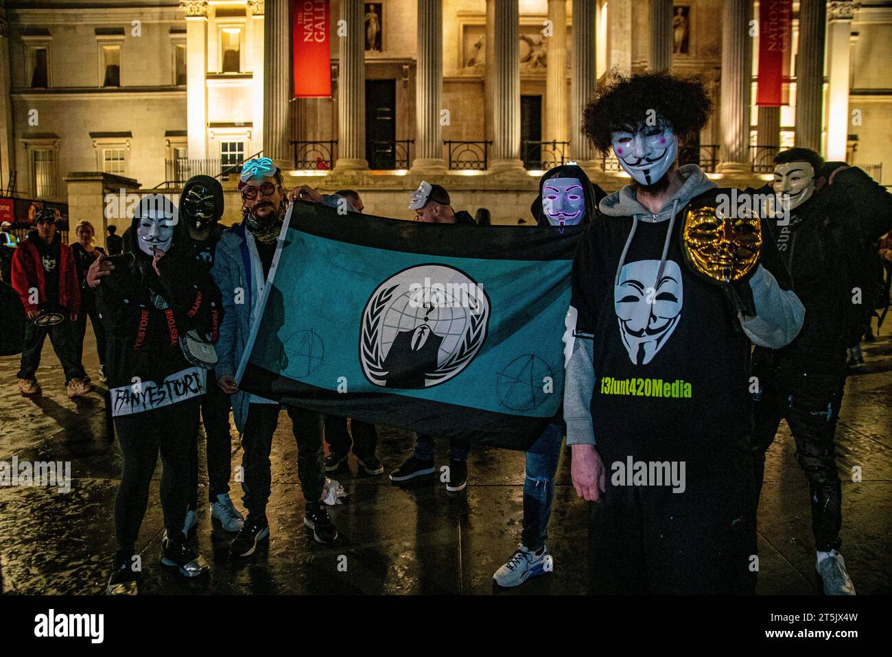 London, United Kingdom - November 5th 2023: Annual Million Mask March ...