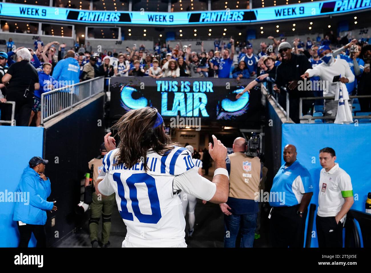 Indianapolis Colts quarterback Gardner Minshew celebrates after their ...