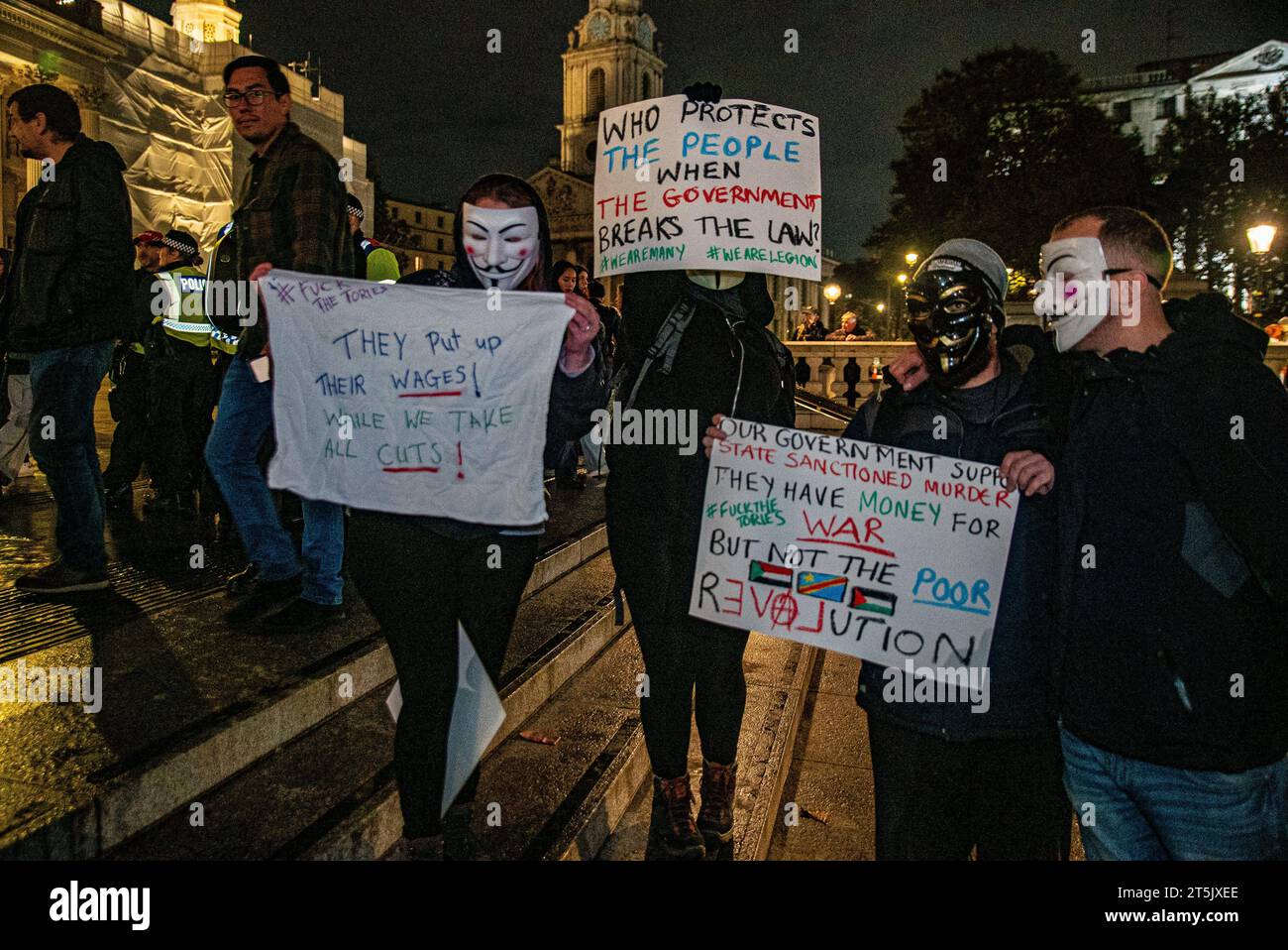 London, United Kingdom - November 5th 2023: Annual Million Mask March ...