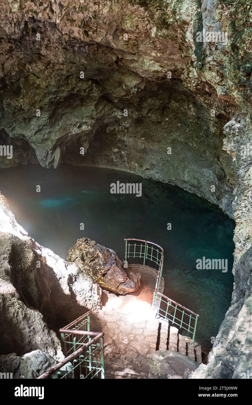 Beautiful view of the The 3 Eyes National Park in Santo Domingo ...