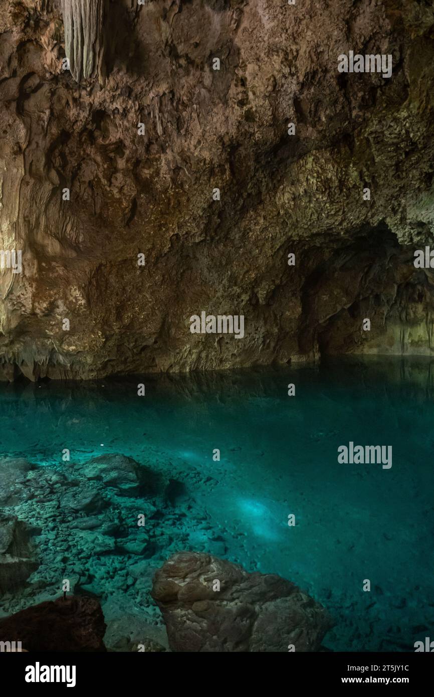 Beautiful view of the The 3 Eyes National Park in Santo Domingo ...