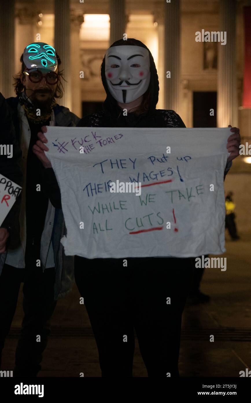London, United Kingdom - November 5th 2023: Annual Million Mask March ...