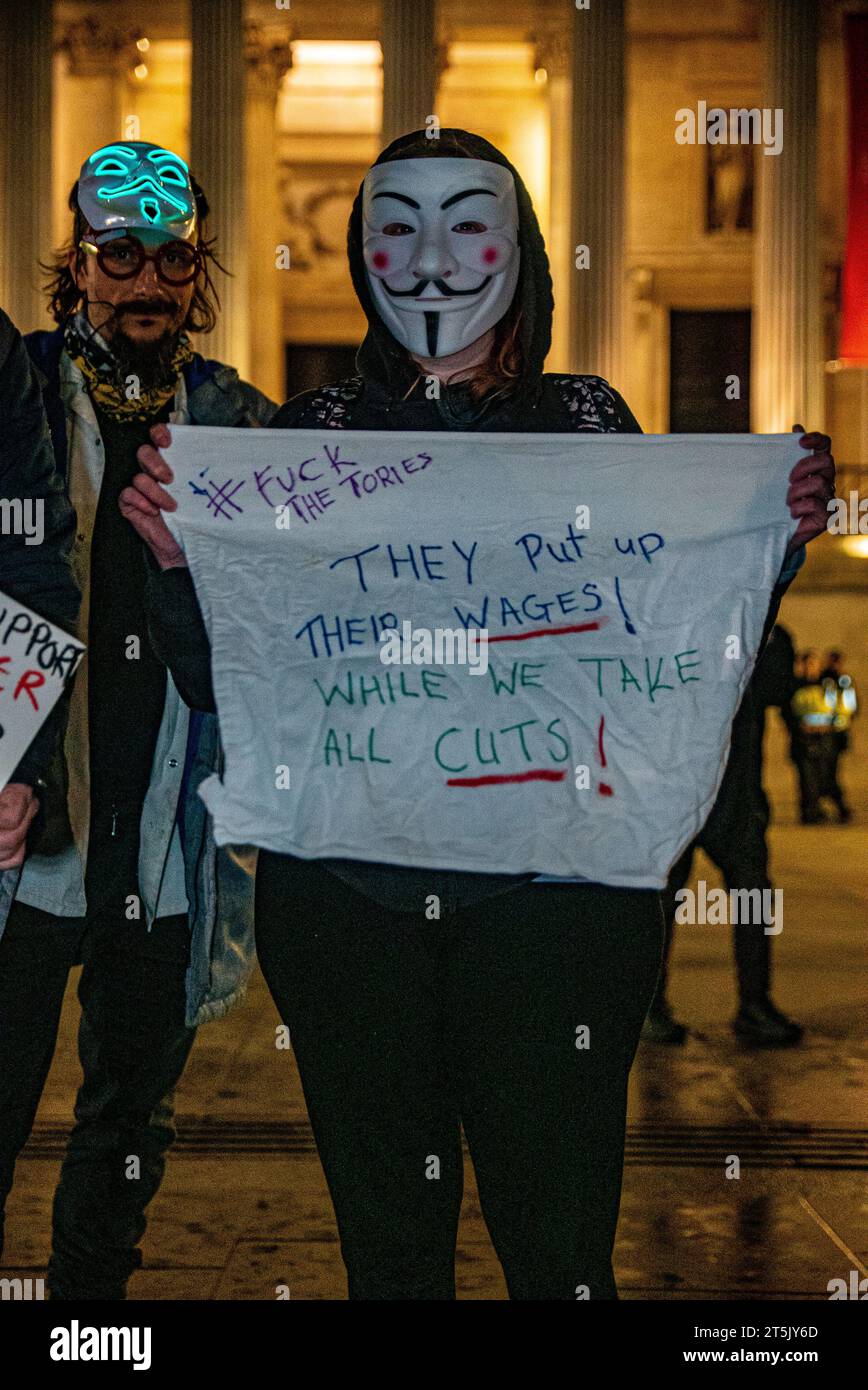 London, United Kingdom - November 5th 2023: Annual Million Mask March ...