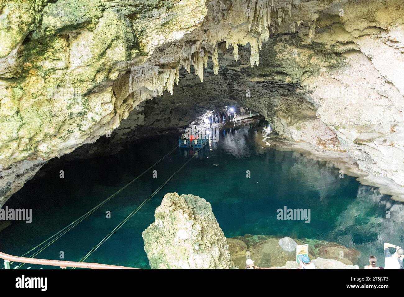 Beautiful view of the The 3 Eyes National Park in Santo Domingo ...