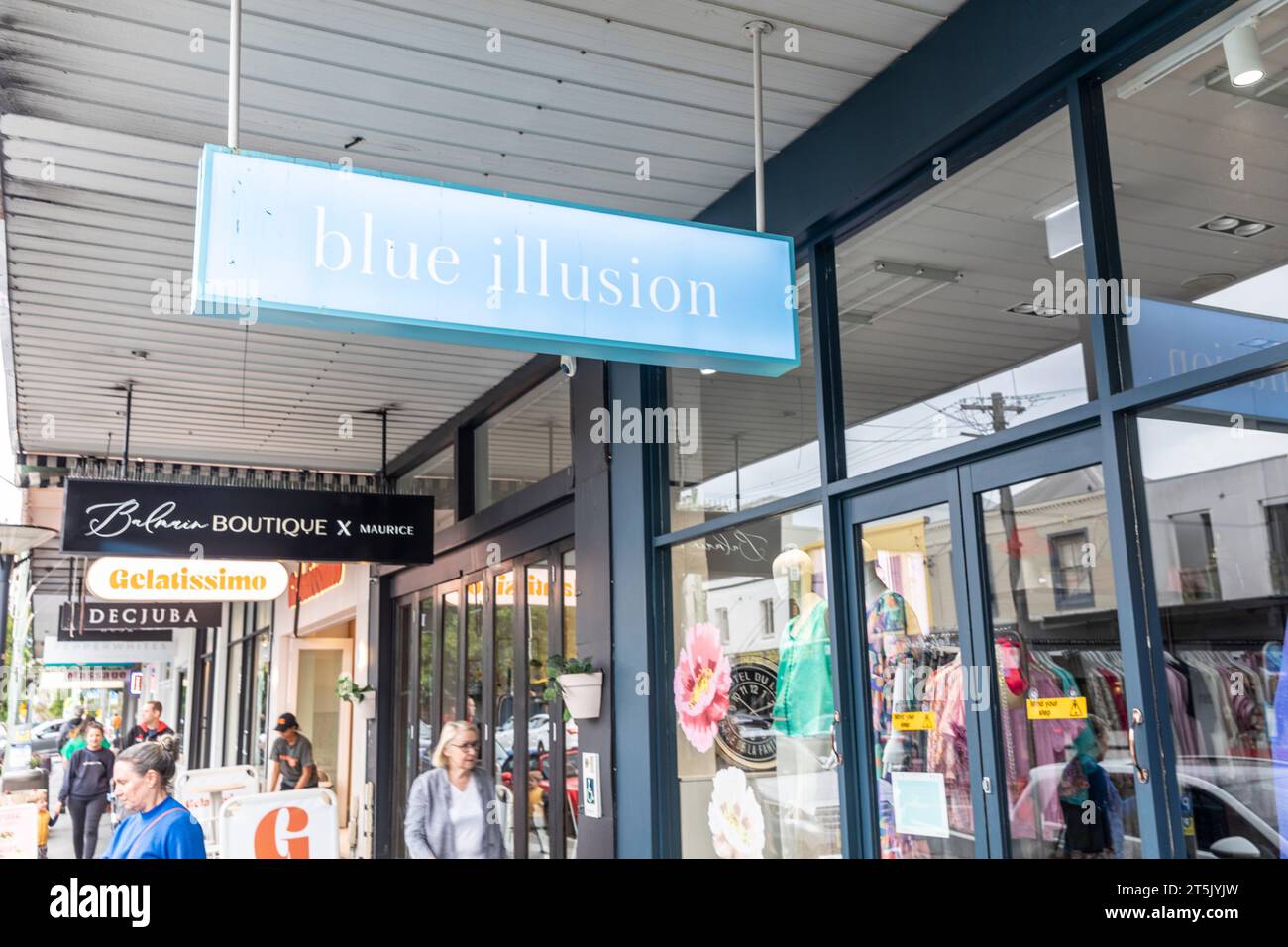 Balmain suburb of Sydney, high street shops and shop signs,NSW ...