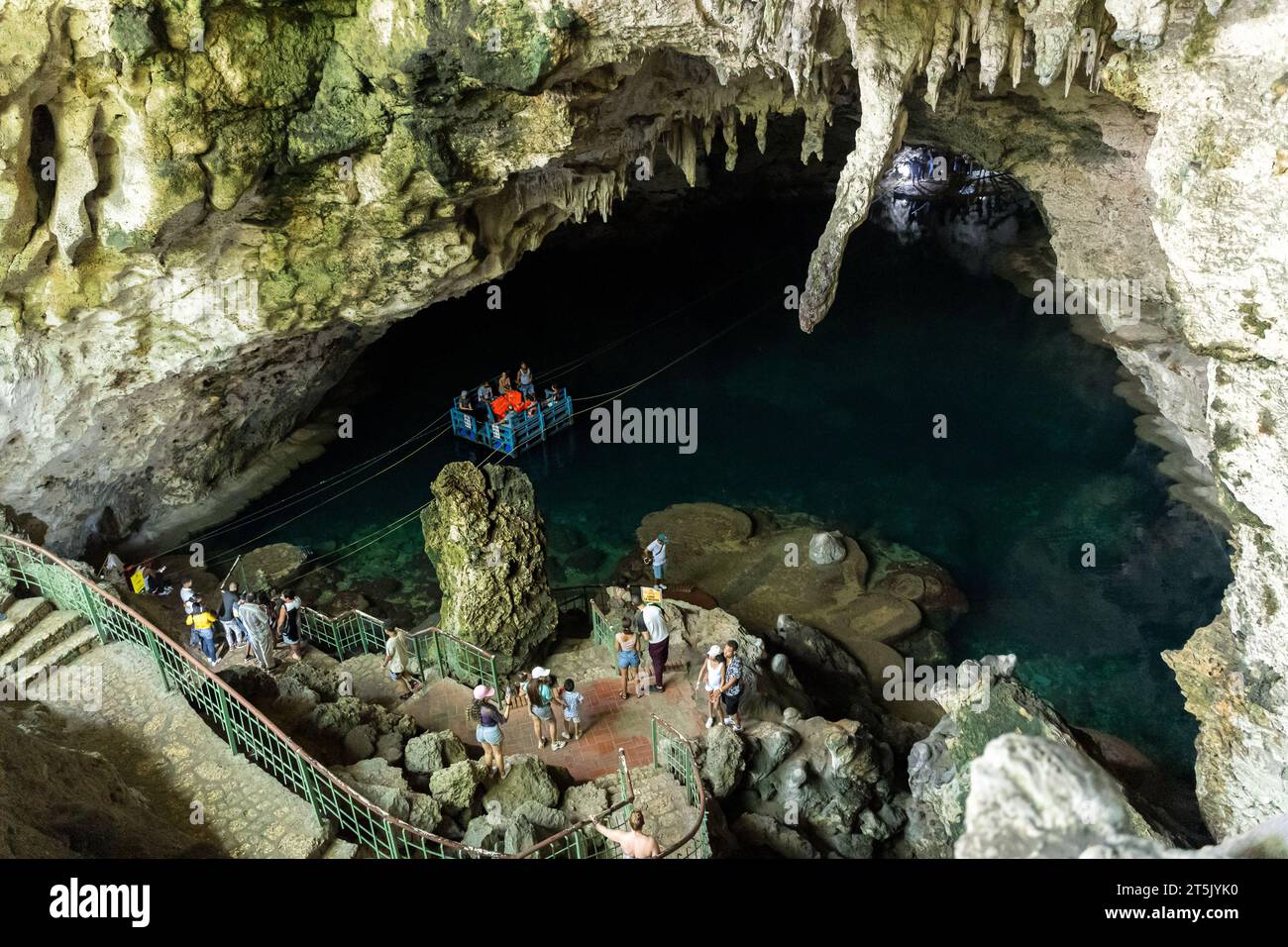 Beautiful view of the The 3 Eyes National Park in Santo Domingo ...