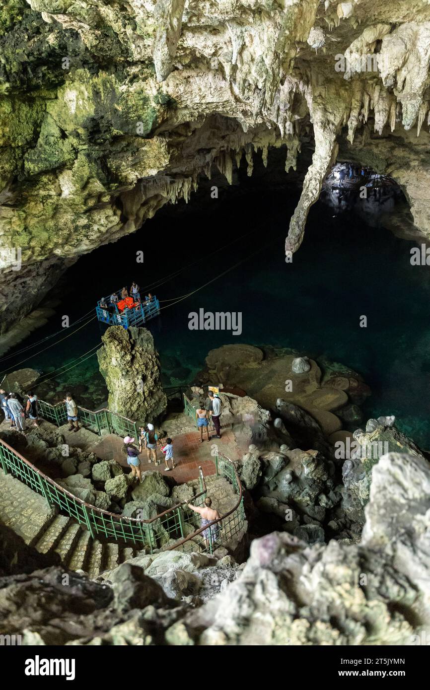 Beautiful view of the The 3 Eyes National Park in Santo Domingo ...
