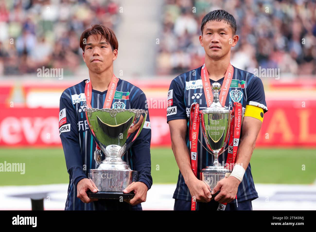 Tokyo, Japan. 4th Nov, 2023. (L-R) Hiroyuki Mae, Tatsuki Nara (Avispa) Football/Soccer : 2023 J ...