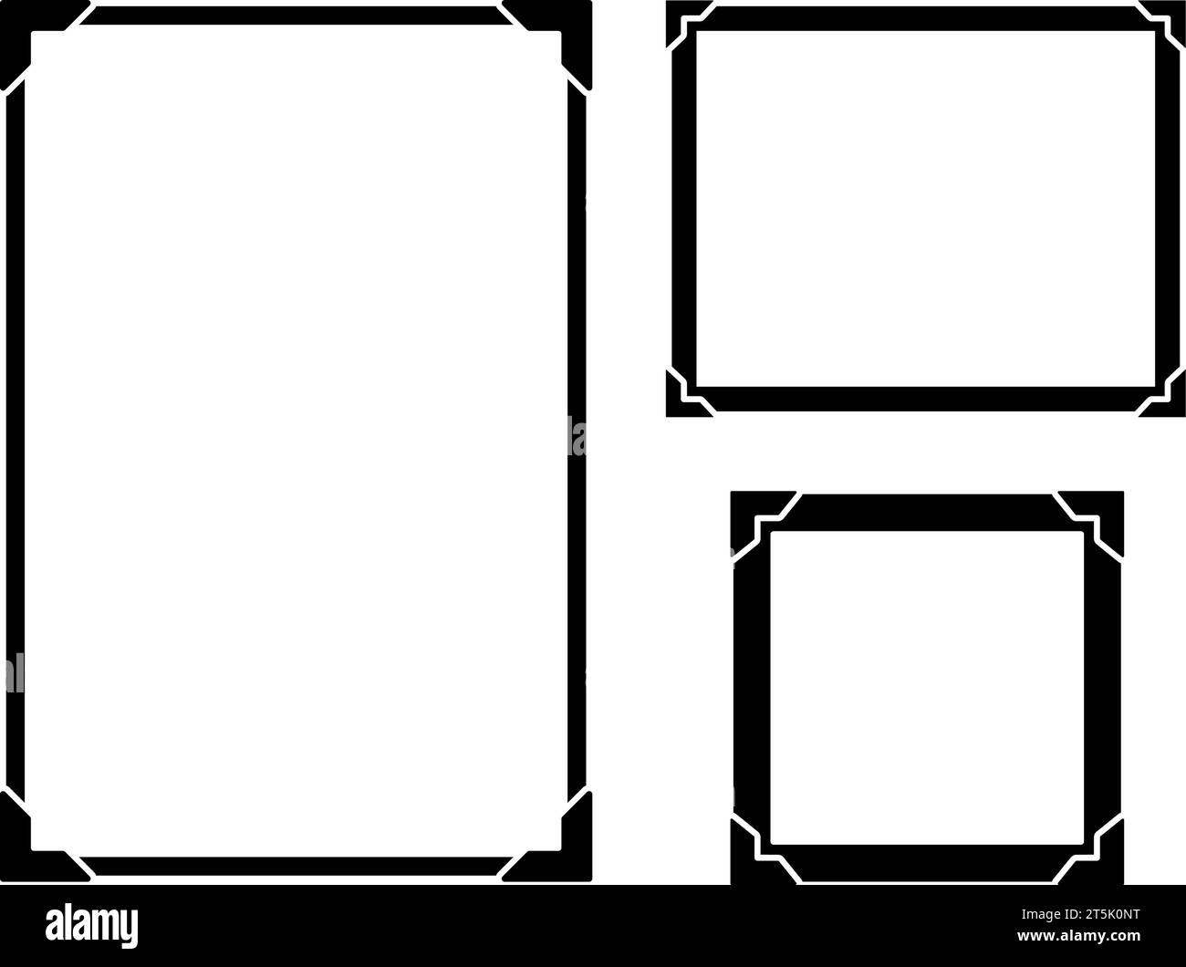 Vintage border corners hi-res stock photography and images - Alamy