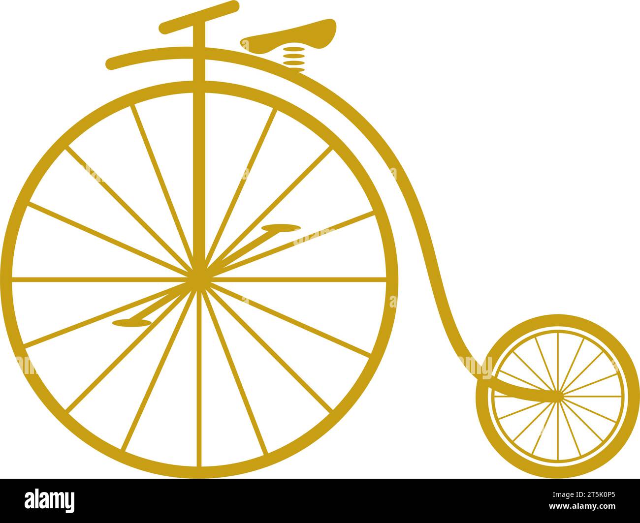 Classic penny farthing bicycle or bike in vector Stock Vector Image & Art - Alamy