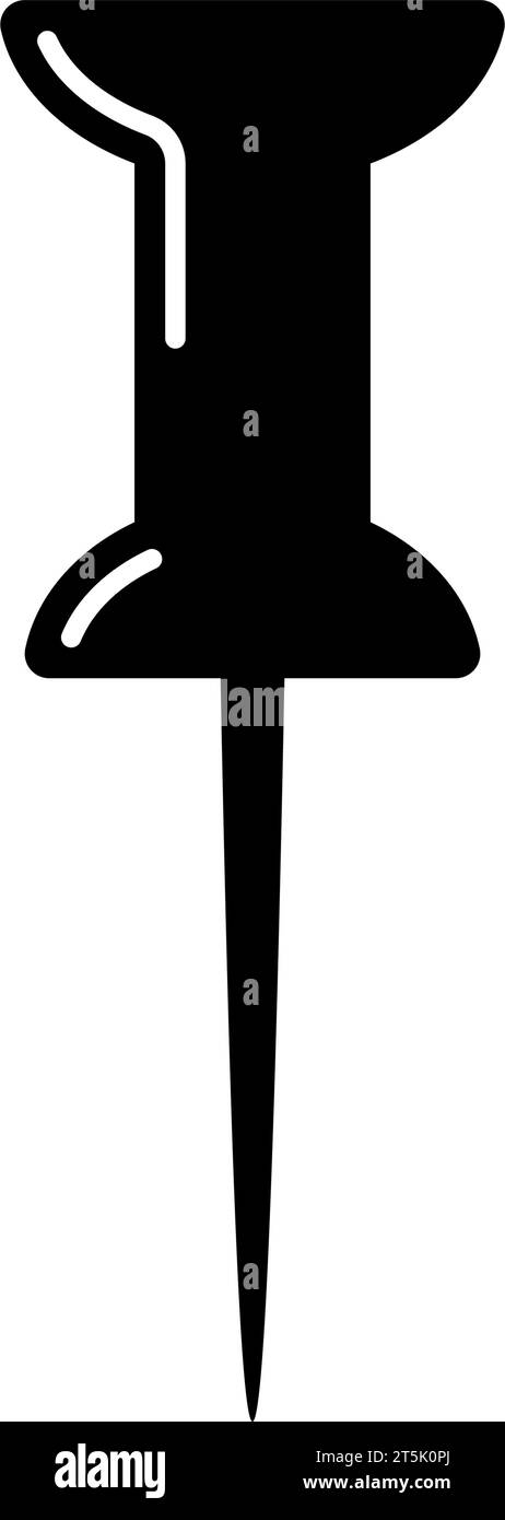 Push pin, drawing pin or thumb tack in vector Stock Vector Image & Art ...