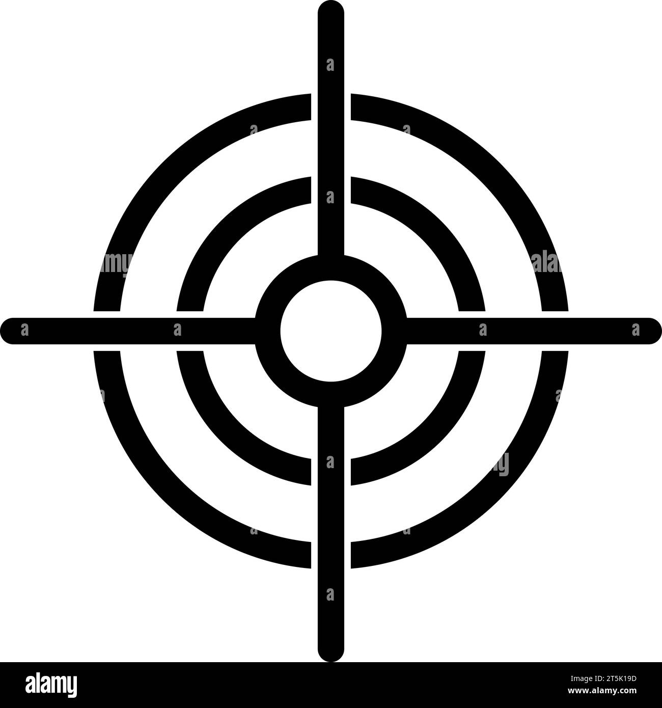 Target crosshairs in simple vector design Stock Vector Image & Art - Alamy