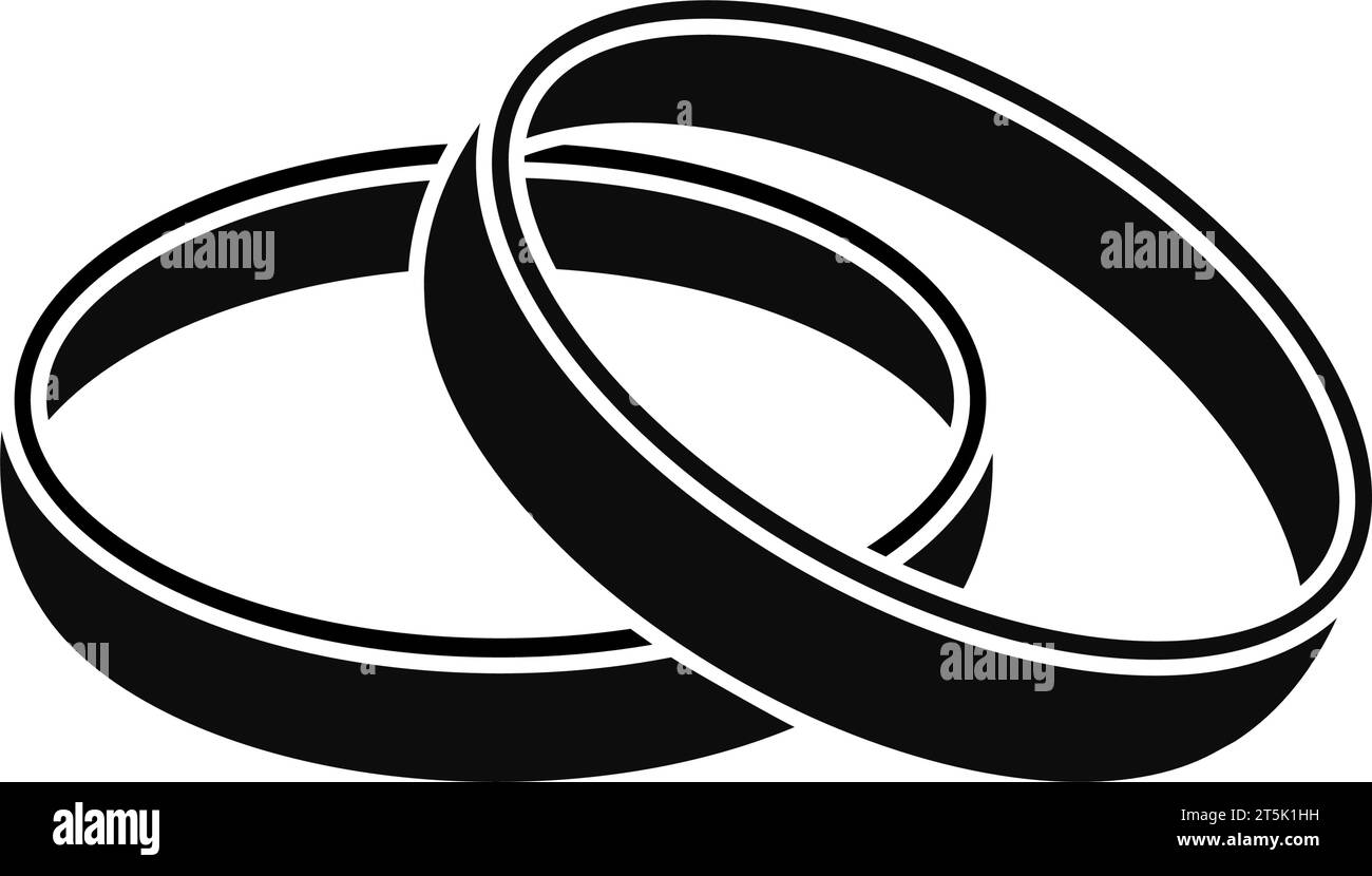 Wedding bands or wedding rings in vector Stock Vector Image & Art - Alamy