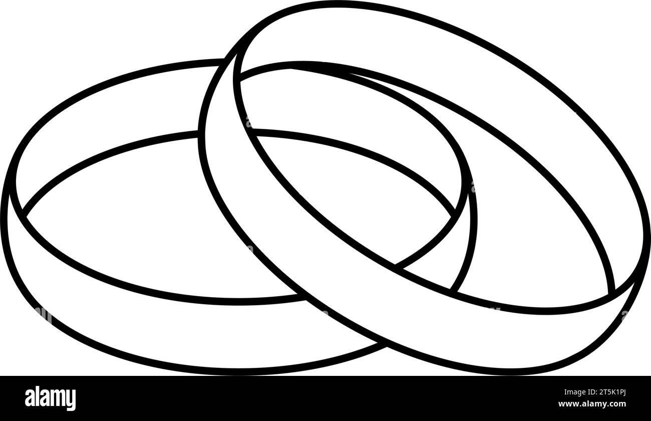 Wedding bands or wedding rings in vector Stock Vector Image & Art - Alamy