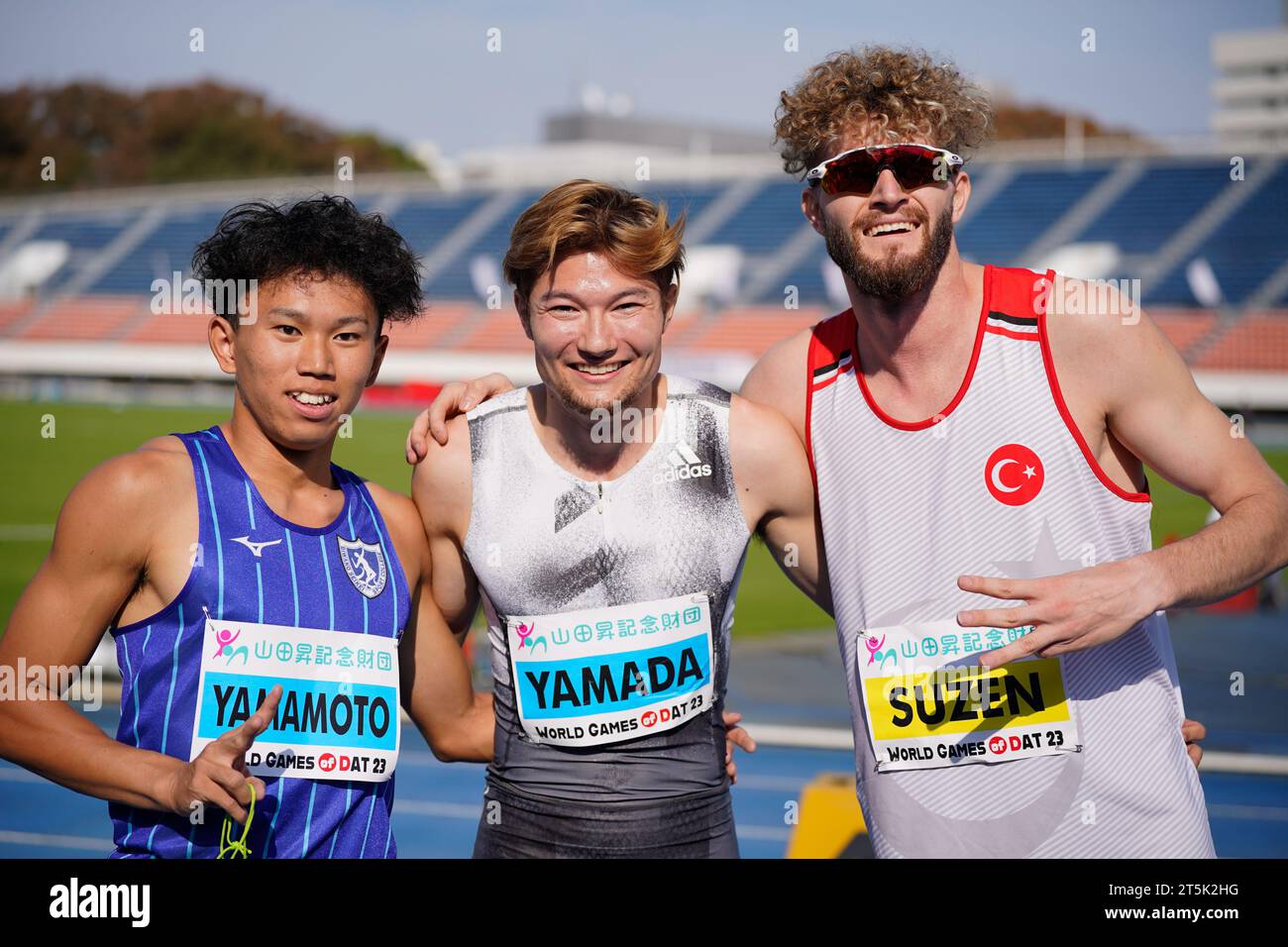 Tokyo Japan. 4th Nov, 2023. (L-R) Tsuyoshi Yamamoto (JPN), Maki Yamada (JPN), Yasin Suzen (TUR ...
