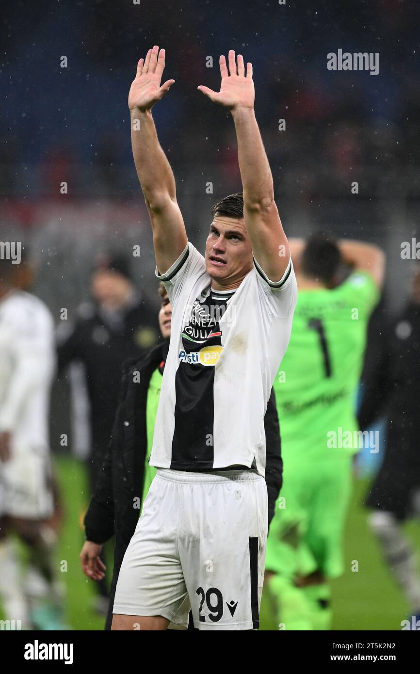 Jaka Bijol (Udinese) during the Italian "Serie A" match between Milan 0 ...